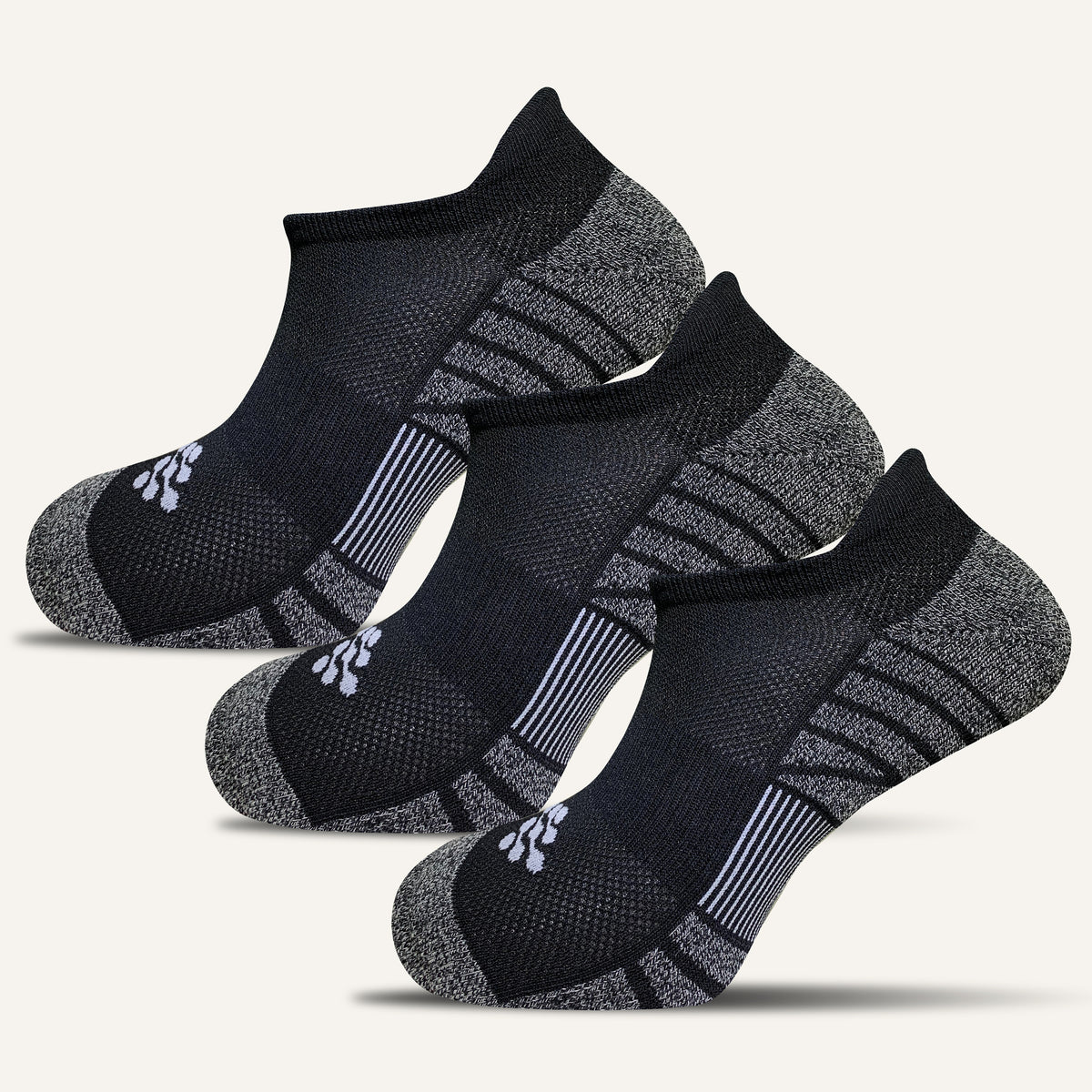 Women’s Performance No Show Socks with Tab – 3 Pair – TRUEENERGY® Socks