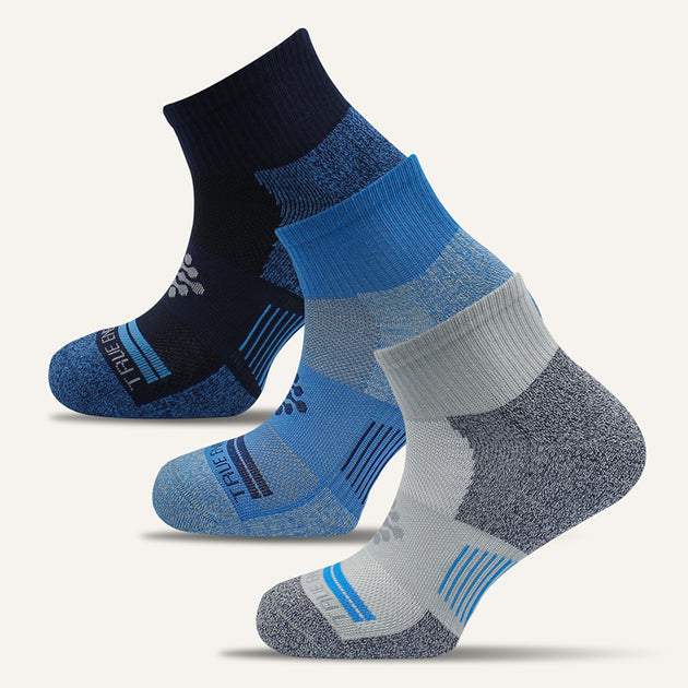 MEN'S QUARTER COMPRESSION + INFRARED SOCKS – TRUEENERGY® Socks