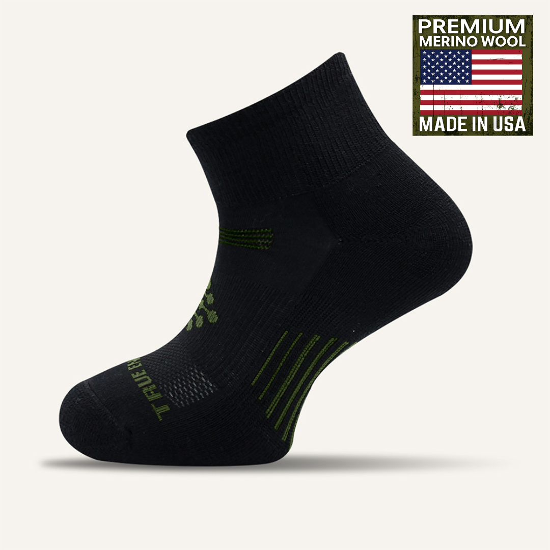 Women's Merino Wool Mid Weight Athletic Quarter Sock - 1 Pair ...